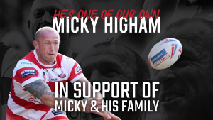 HE’S ONE OF OUR OWN – MICKY HIGHAM – Leigh Leopards